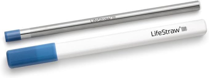 LifeStraw Sip – Reusable Stainless Steel Water Filter Drinking Straw ...